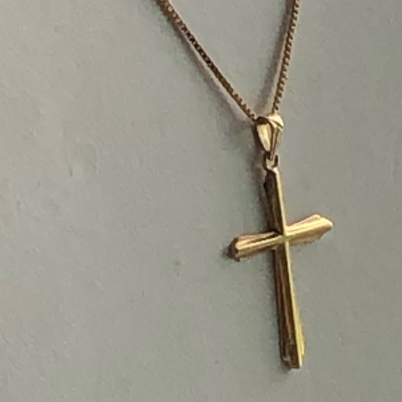 Jewelry | Made In Italy 14k Gold Cross Necklace | Poshmark